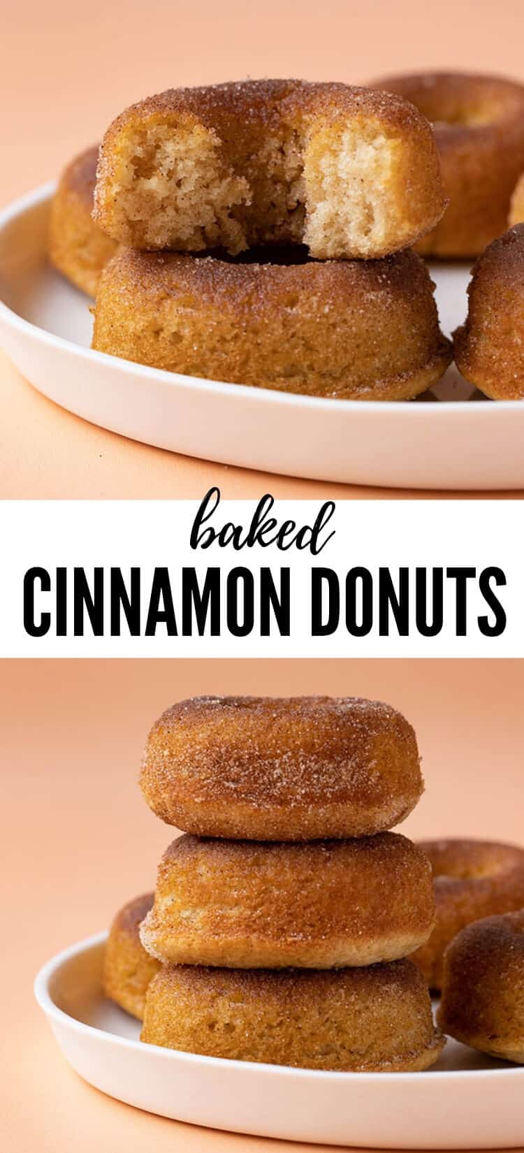 Baked Cinnamon Sugar Donuts - Sweetest Menu