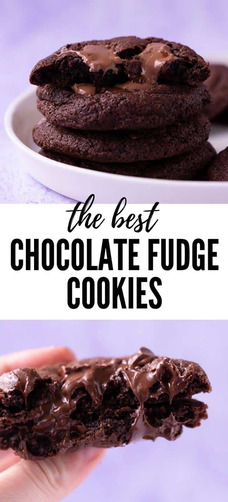The BEST Chocolate Fudge Cookies - Sweetest Menu