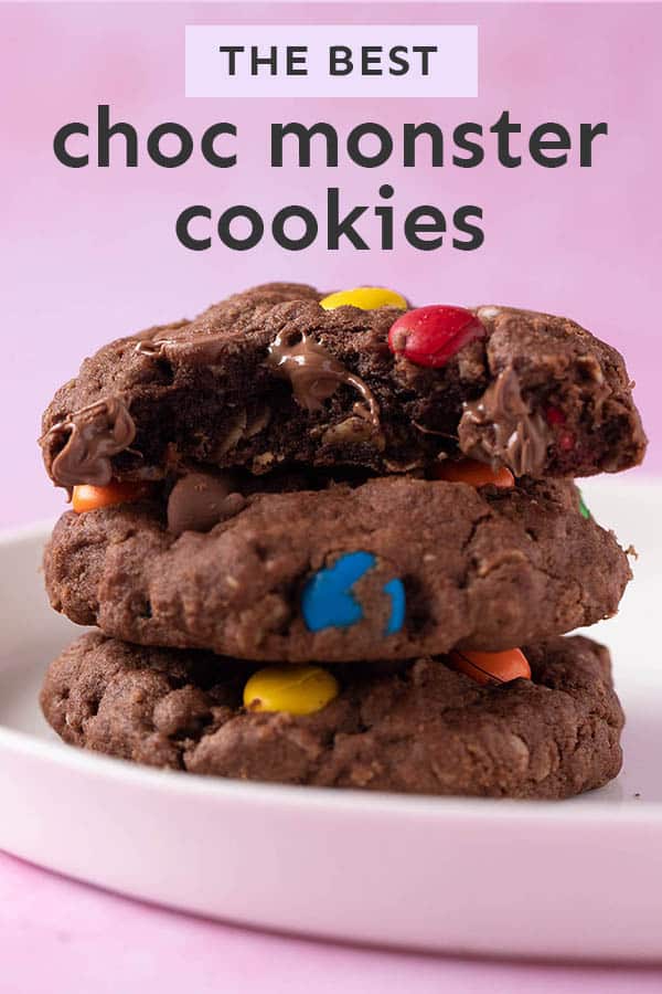 The BEST Chocolate Monster Cookies - Sweetest Menu