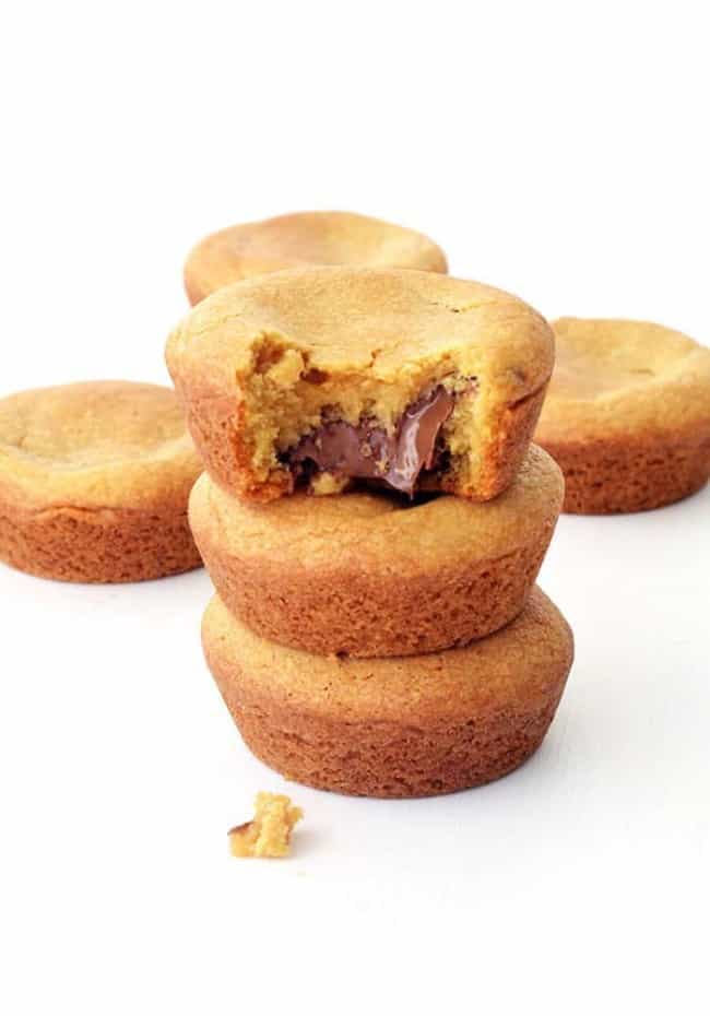 Nutella Stuffed Cookie Cups - Sweetest Menu