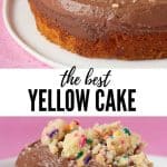 The Best Yellow Cake with Funfetti Crumbs - Sweetest Menu