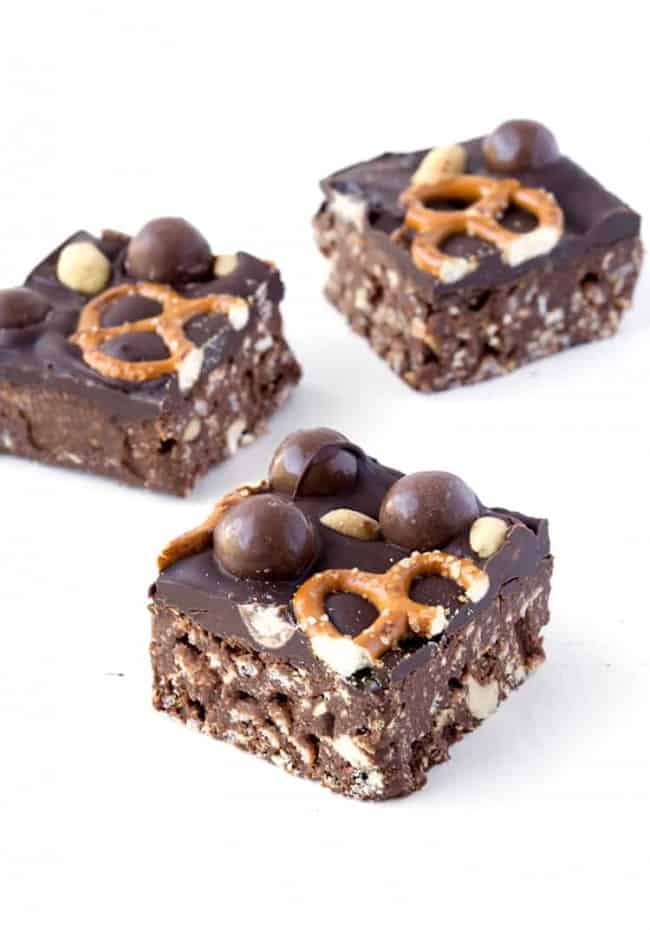 Sweet and Salty Chocolate Slice - Sweetest Menu