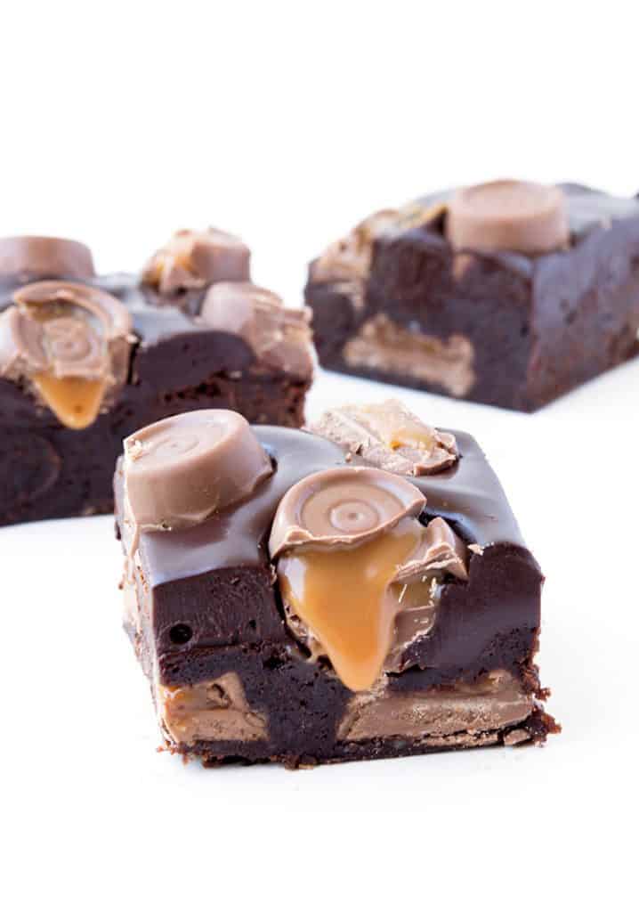 Amazing Rolo Brownies (Super Fudgy) - Sweetest Menu