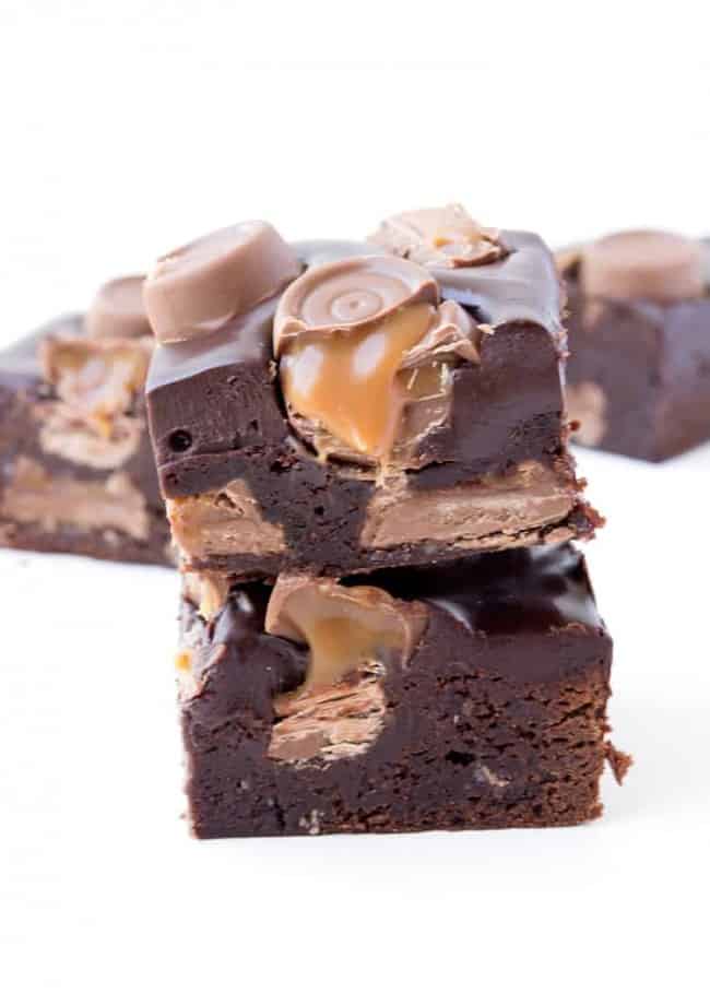 Amazing Rolo Brownies (Super Fudgy) - Sweetest Menu