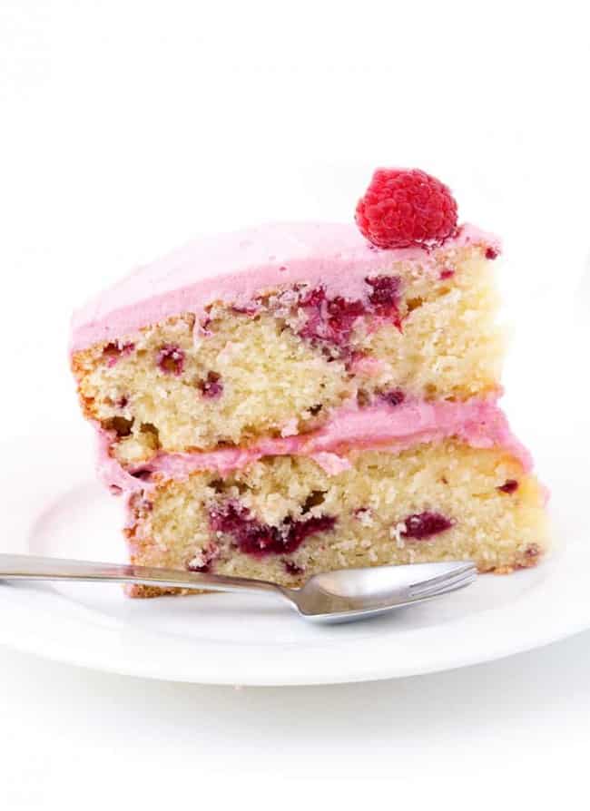 White Chocolate Raspberry Layer Cake - Sweetest Menu
