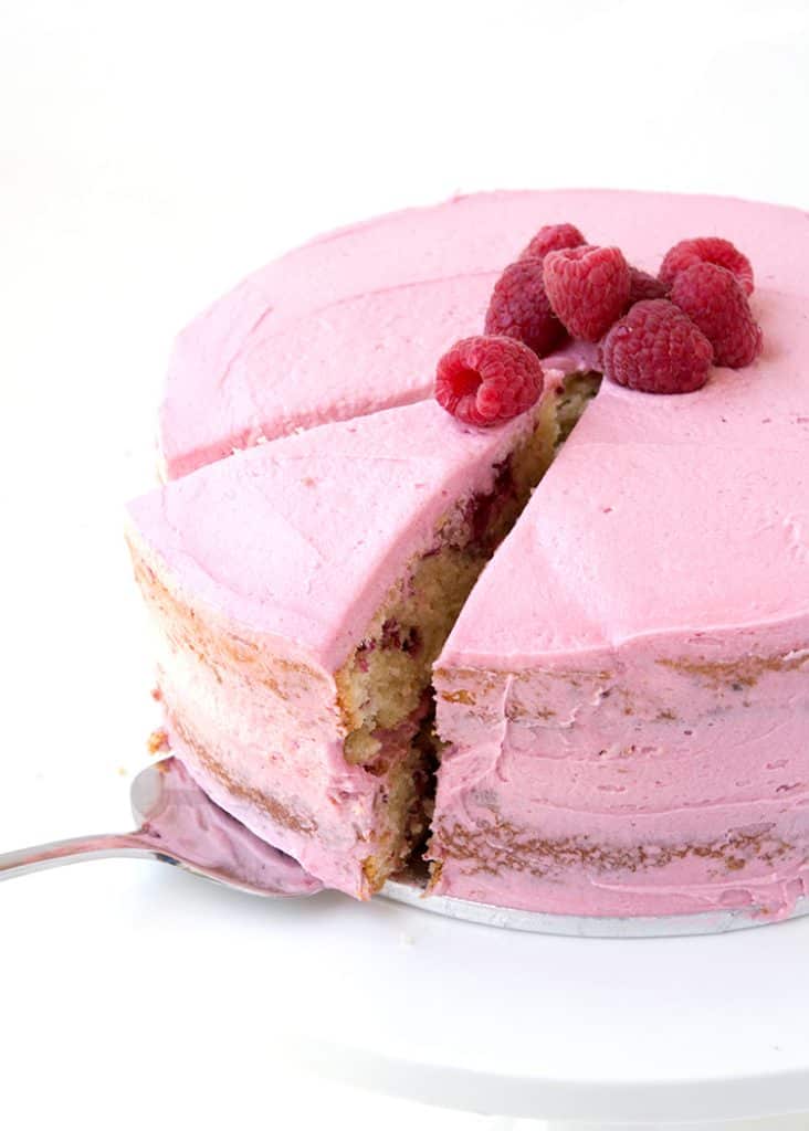 White Chocolate Raspberry Layer Cake - Sweetest Menu