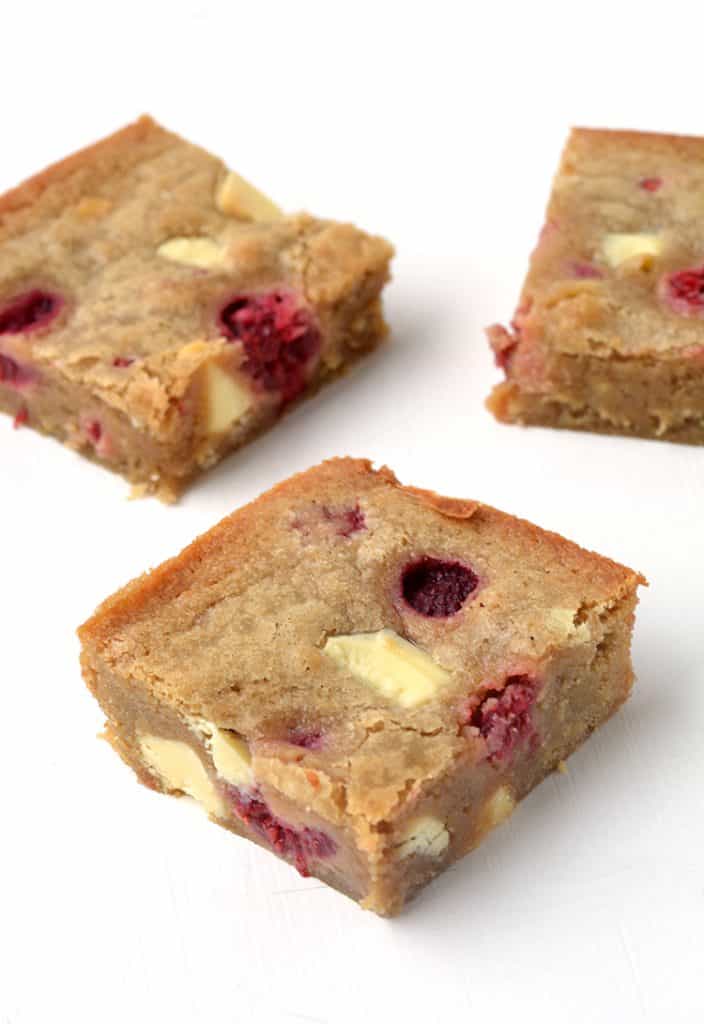 White Chocolate And Raspberry Blondies Sweetest Menu