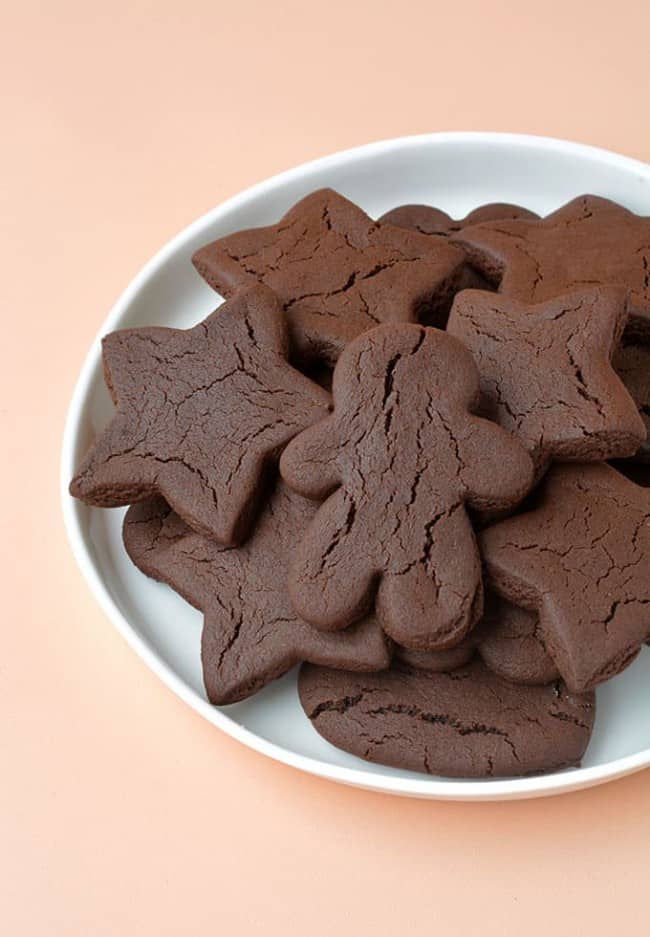 Chocolate Gingerbread Cookies - Sweetest Menu