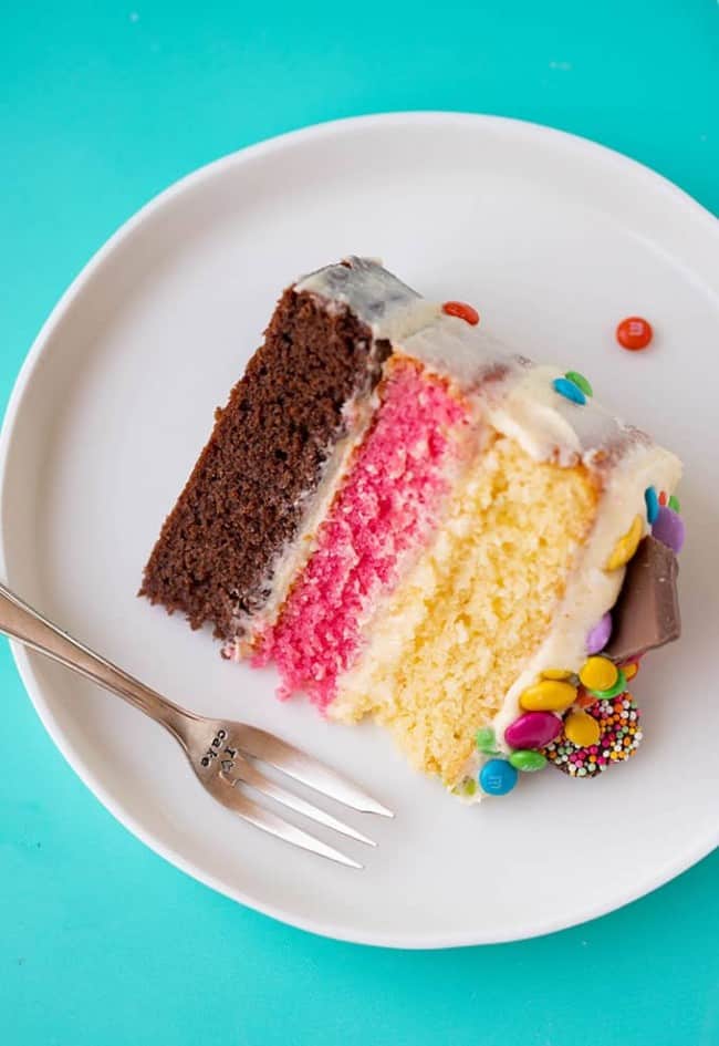 Neapolitan Cake (Quick And Easy) - Sweetest Menu