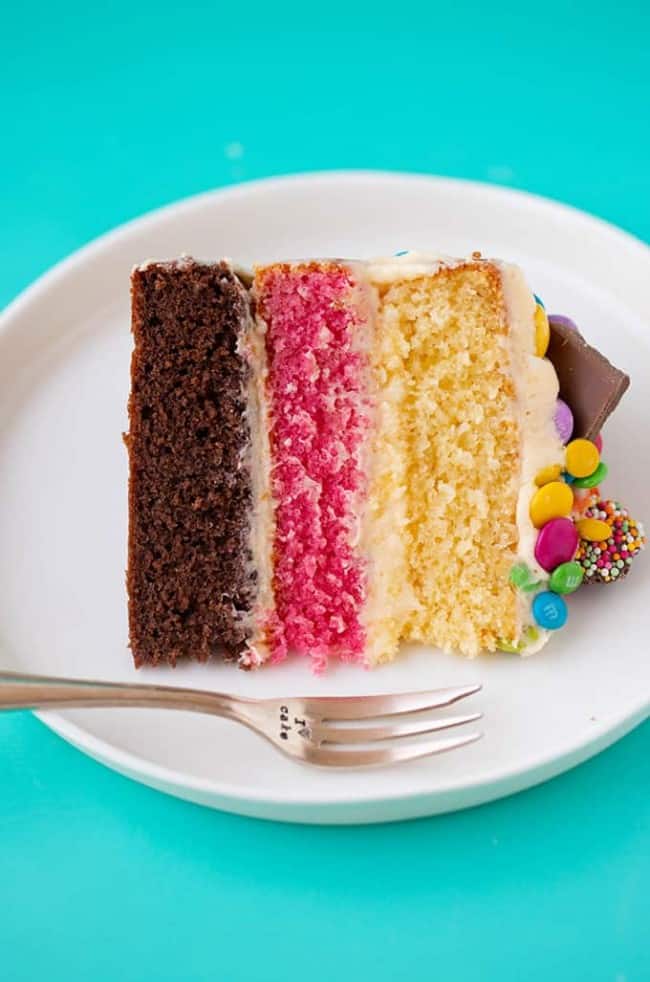 Neapolitan Cake (Quick And Easy) - Sweetest Menu