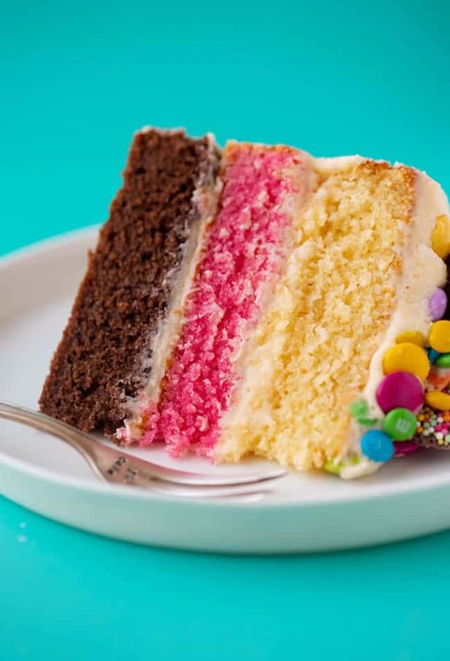 Neapolitan Cake (Quick And Easy) - Sweetest Menu