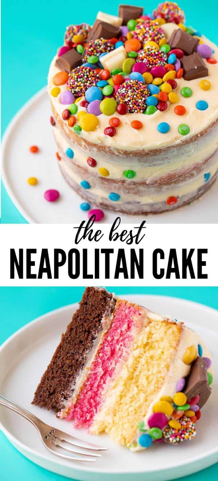 Neapolitan Cake (Quick And Easy) - Sweetest Menu