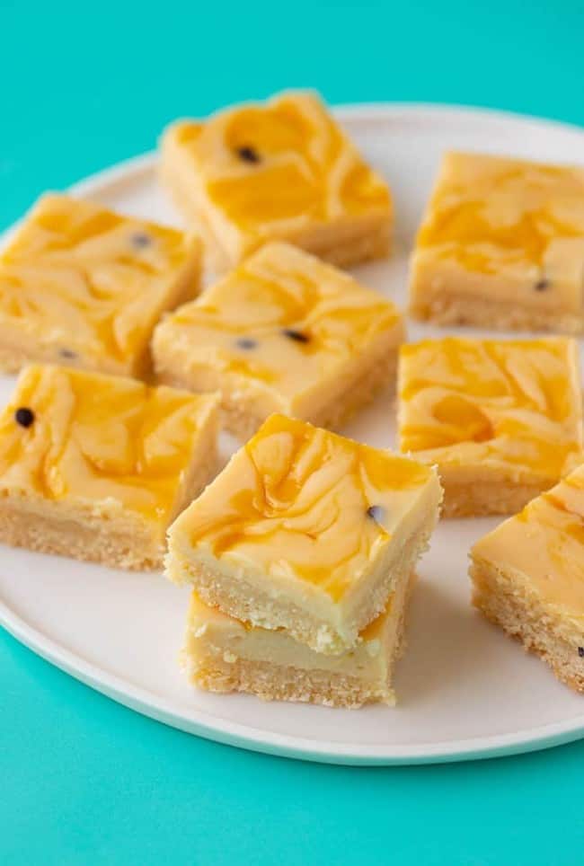 Super Easy Passionfruit Slice - Sweetest Menu