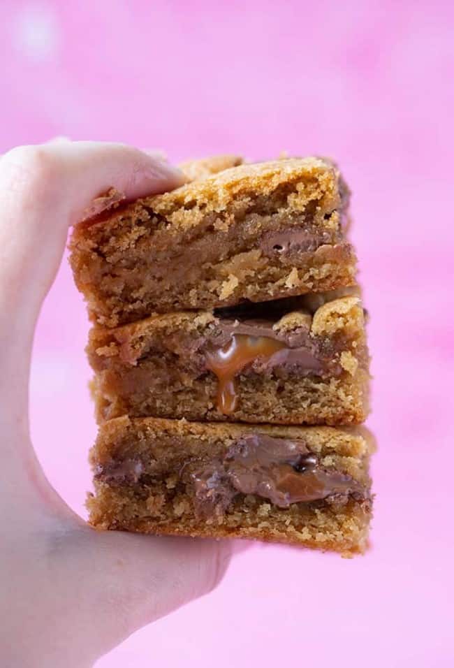 Amazing Rolo Cookie Bars - Sweetest Menu