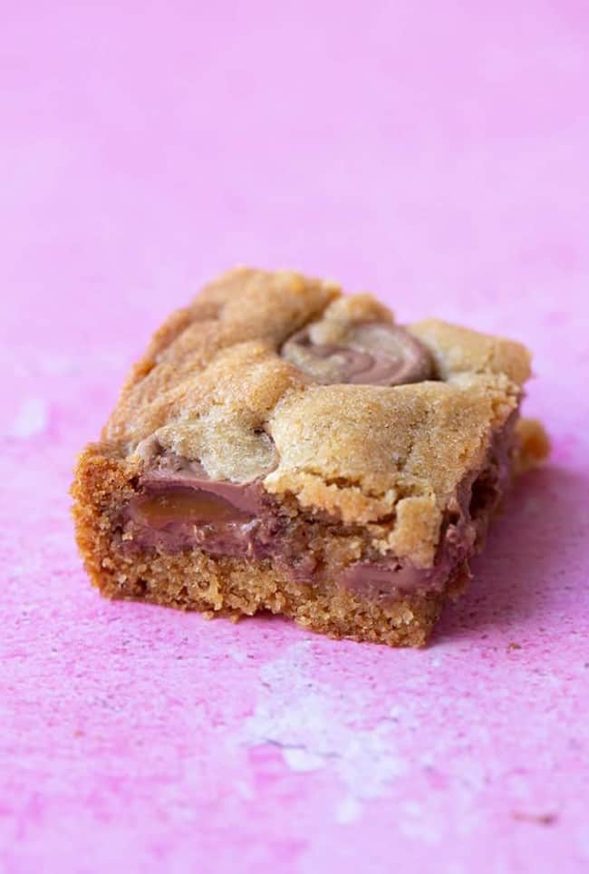 Amazing Rolo Cookie Bars - Sweetest Menu