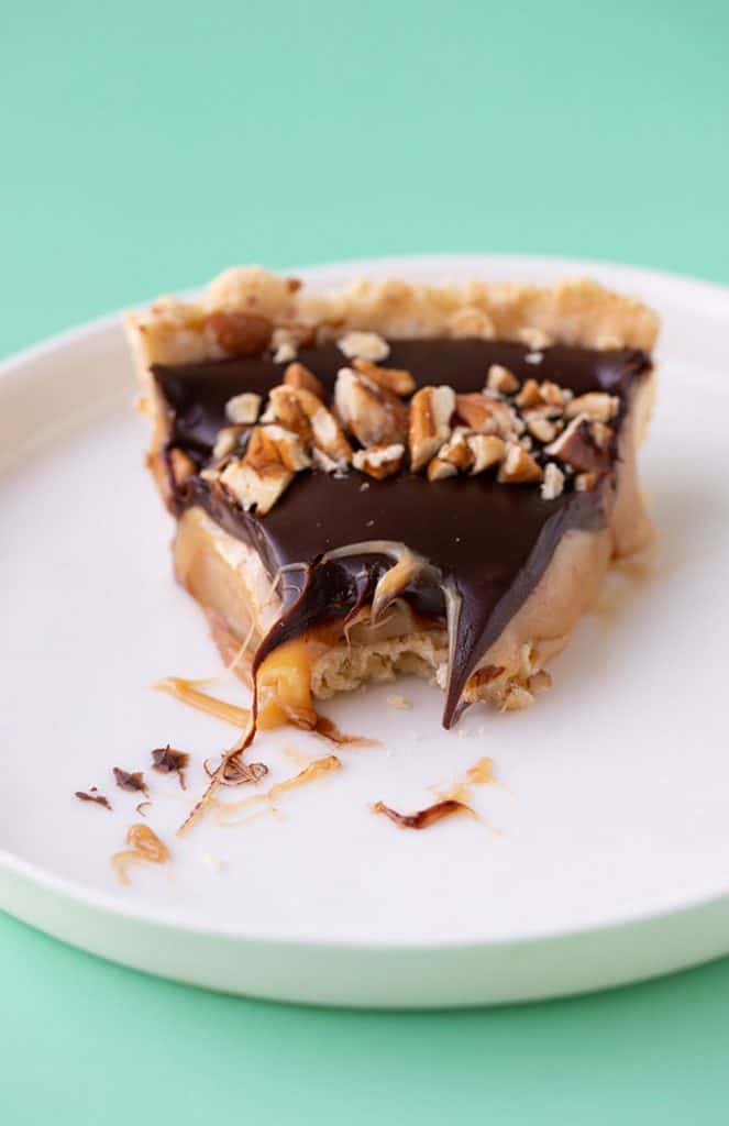 Turtle Pie (With Pecan Cookie Crust) - Sweetest Menu