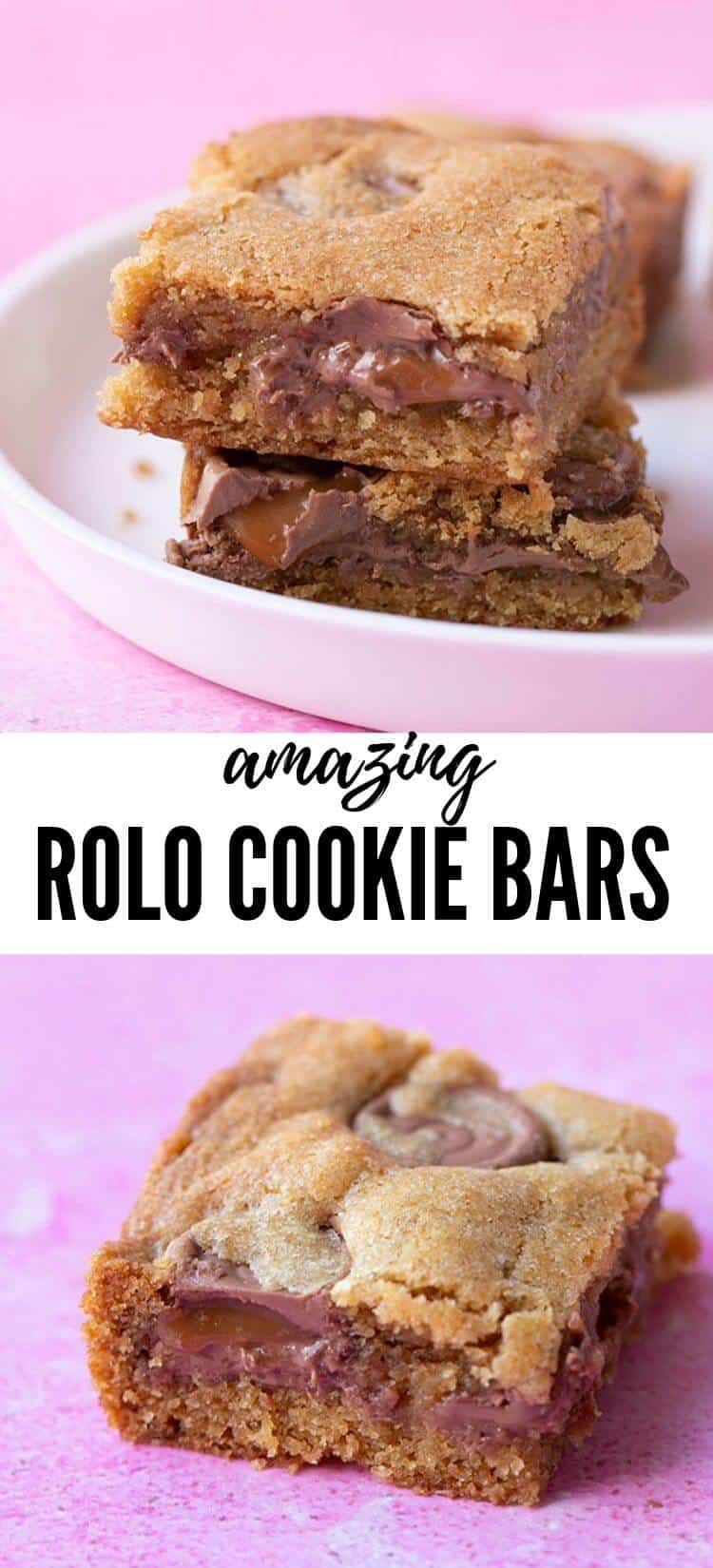 Amazing Rolo Cookie Bars - Sweetest Menu