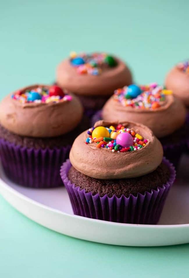 The Best Double Chocolate Cupcakes - Sweetest Menu