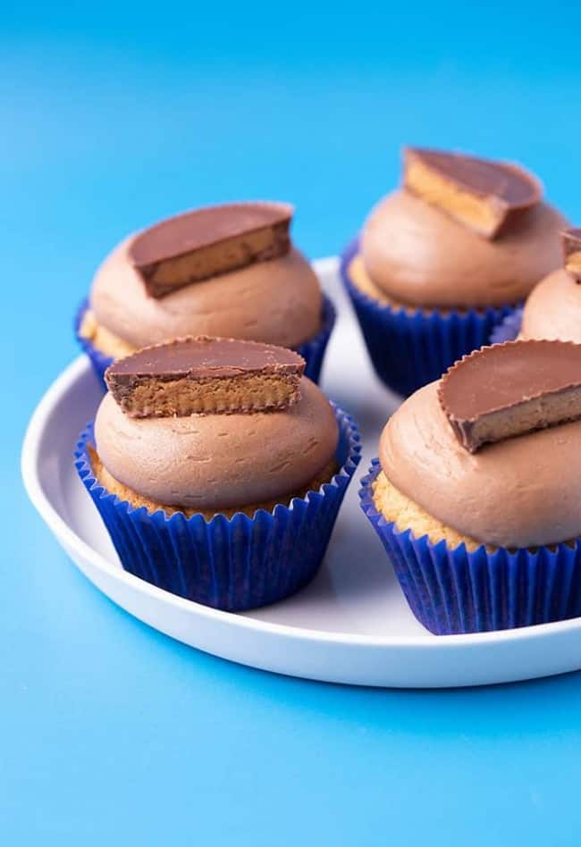 Amazing Peanut Butter Cup Cupcakes - Sweetest Menu