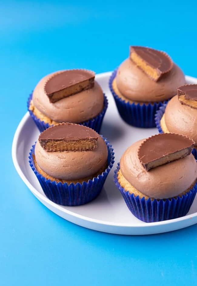 Amazing Peanut Butter Cup Cupcakes - Sweetest Menu