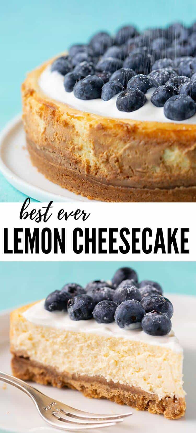 Classic Lemon Cheesecake (Easy) - Sweetest Menu