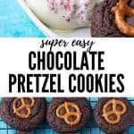 Amazing Chocolate Pretzel Cookies - Sweetest Menu