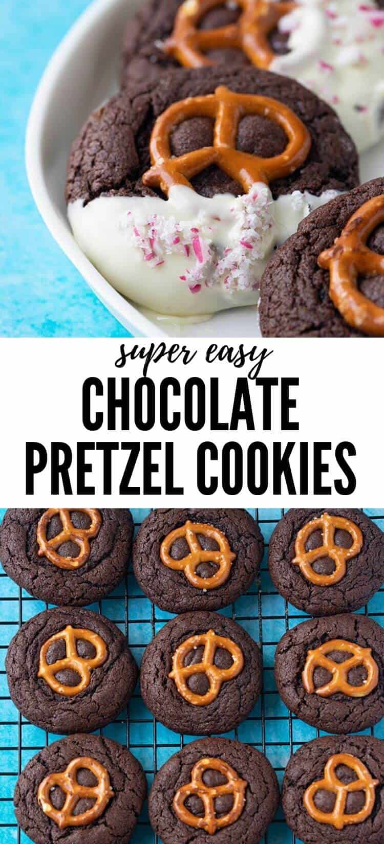 Amazing Chocolate Pretzel Cookies - Sweetest Menu