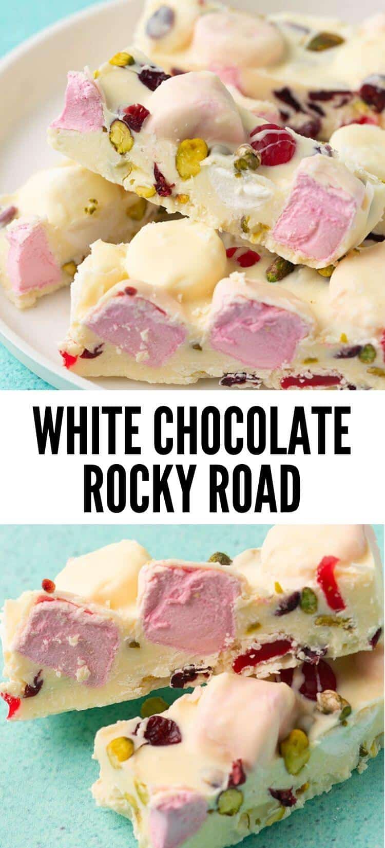 Best Ever White Chocolate Rocky Road - Sweetest Menu