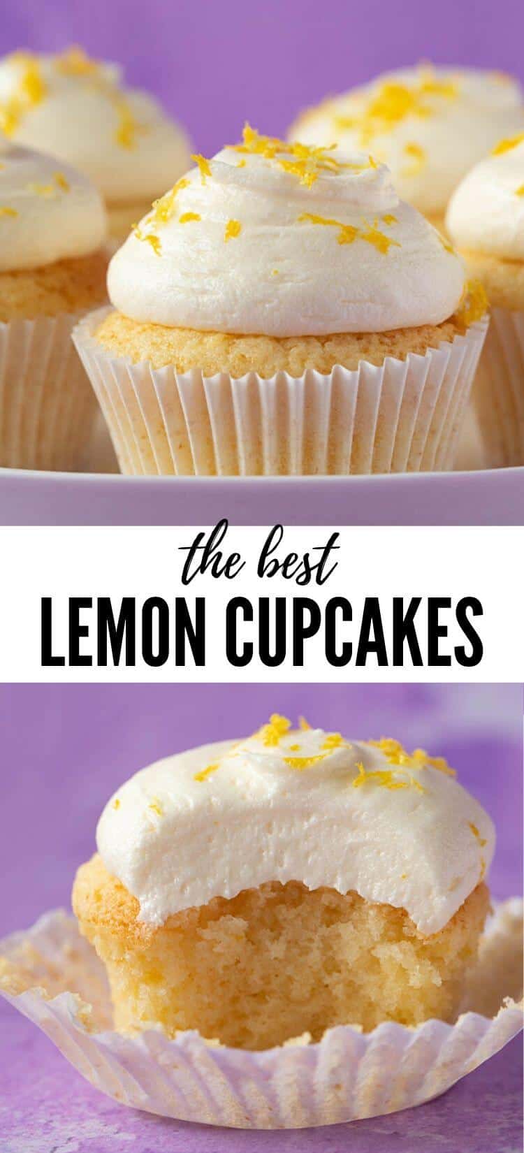 The Best Lemon Cupcakes Ever - Sweetest Menu