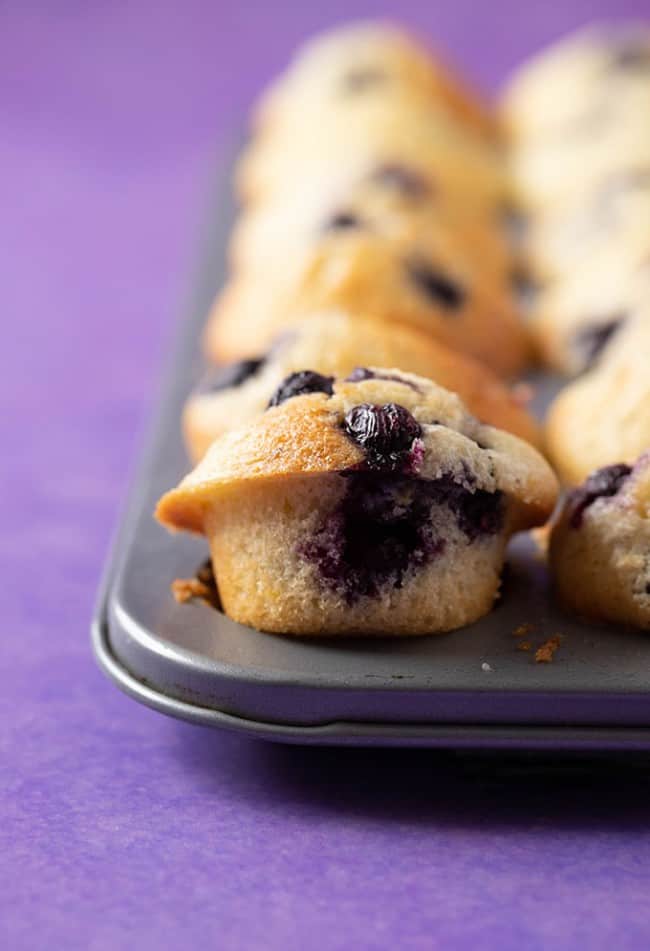 Mini Blueberry Muffins (Perfect For The Lunchbox) - Sweetest Menu