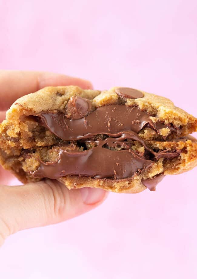 BEST Nutella Stuffed Cookies (New York Style) - Sweetest Menu