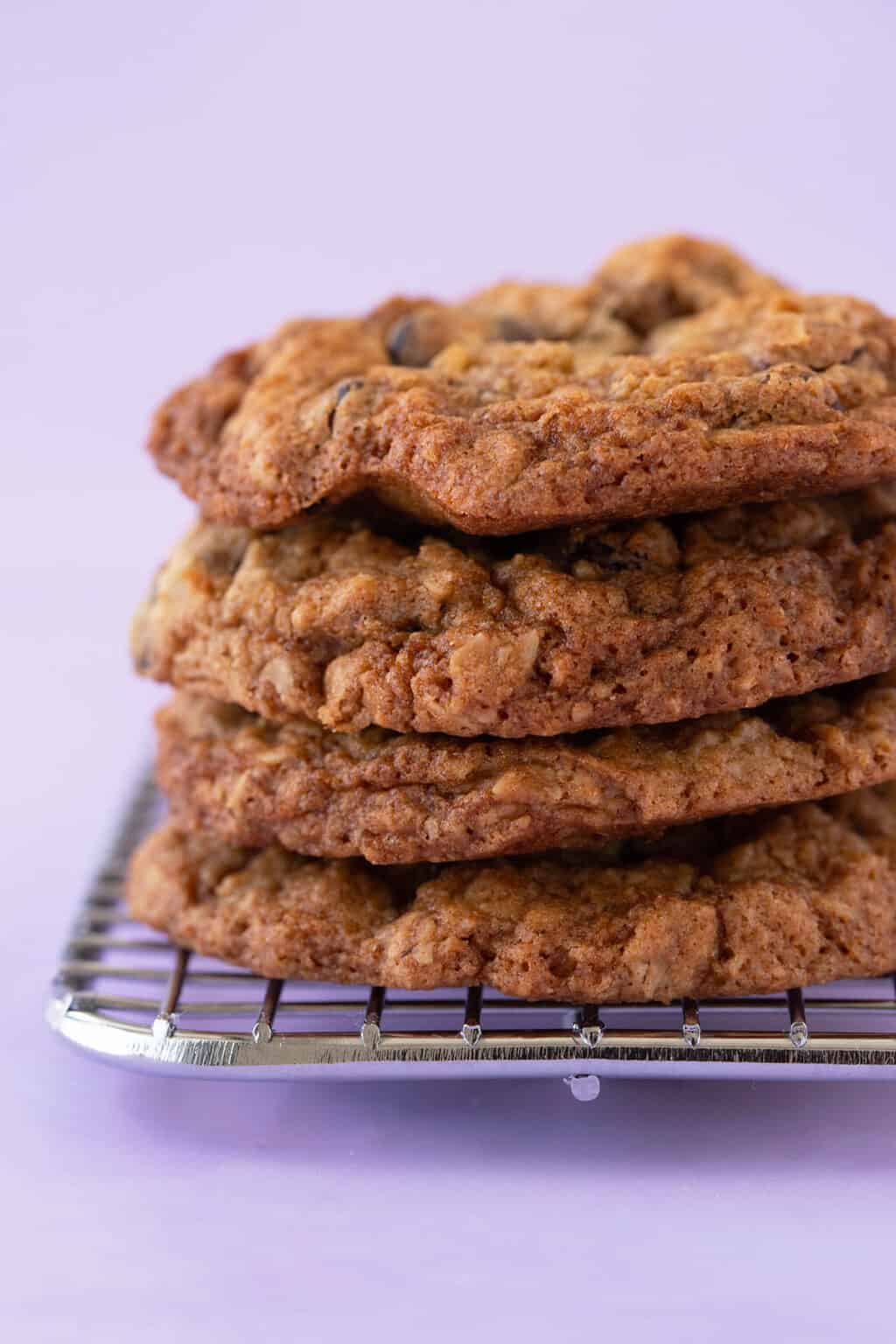 Chewy Oatmeal Raisin Cookies - Sweetest Menu