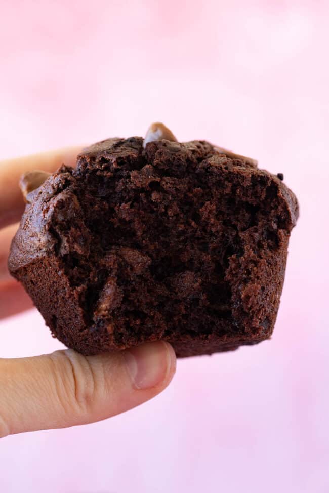 Small Batch Chocolate Muffins (Makes 6 Big Muffins) - Sweetest Menu