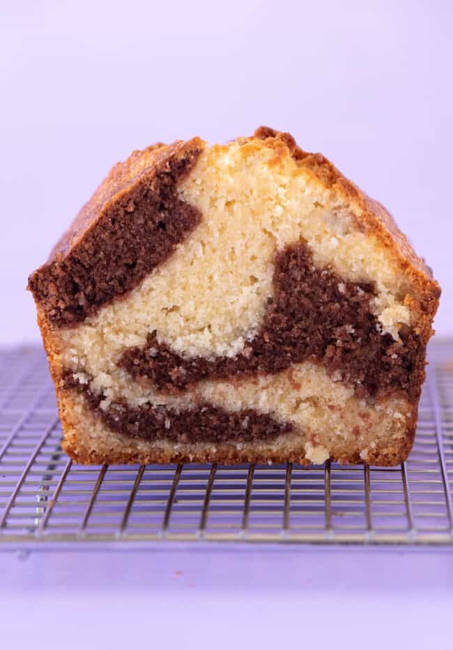 Easy Marble Cake (Using Just One Cake Batter) - Sweetest Menu