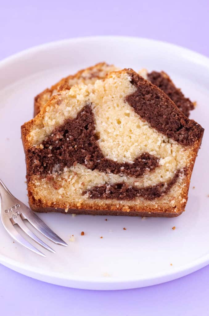 Easy Marble Cake (Using Just One Cake Batter) - Sweetest Menu