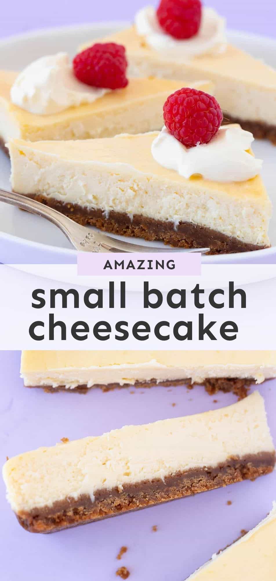 Small Batch Cheesecake (Makes 4-6 Slices) - Sweetest Menu