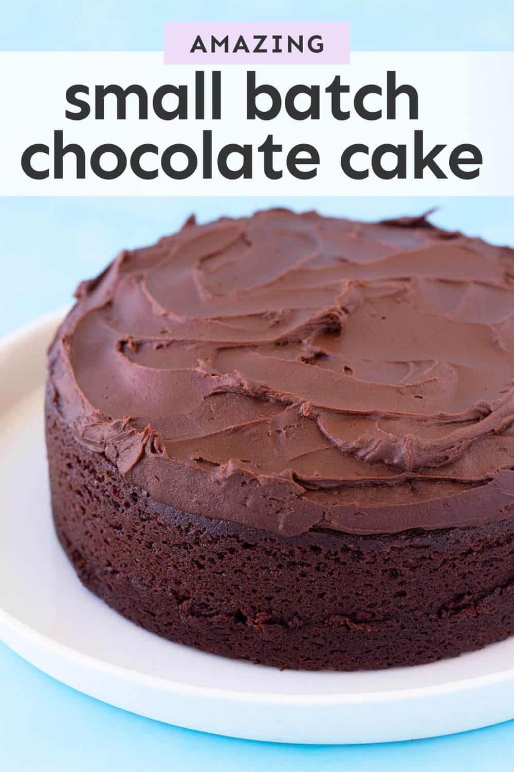 Easy Small Batch Chocolate Cake (6-inch) - Sweetest Menu