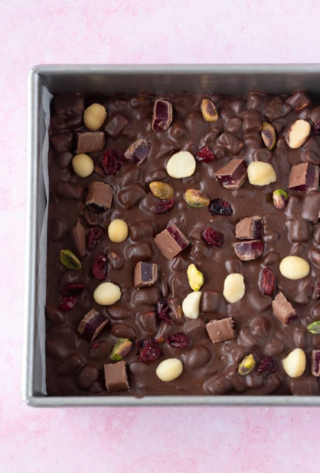 Easy Christmas Rocky Road - Sweetest Menu