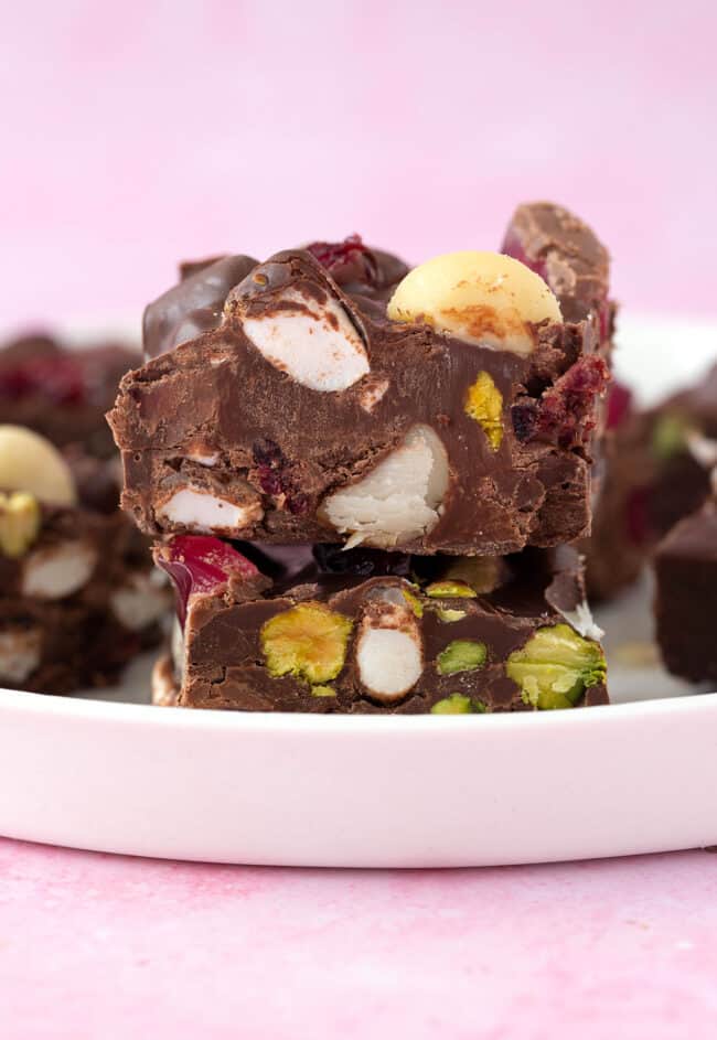 Easy Christmas Rocky Road - Sweetest Menu