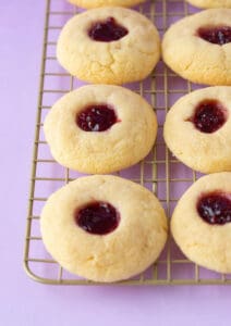 Perfect Jam Drops (Thumbprint Cookies) - Sweetest Menu