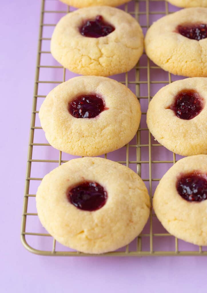 Perfect Jam Drops (Thumbprint Cookies) - Sweetest Menu