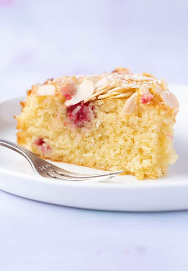 Amazing Raspberry Almond Cake | Sweetest Menu