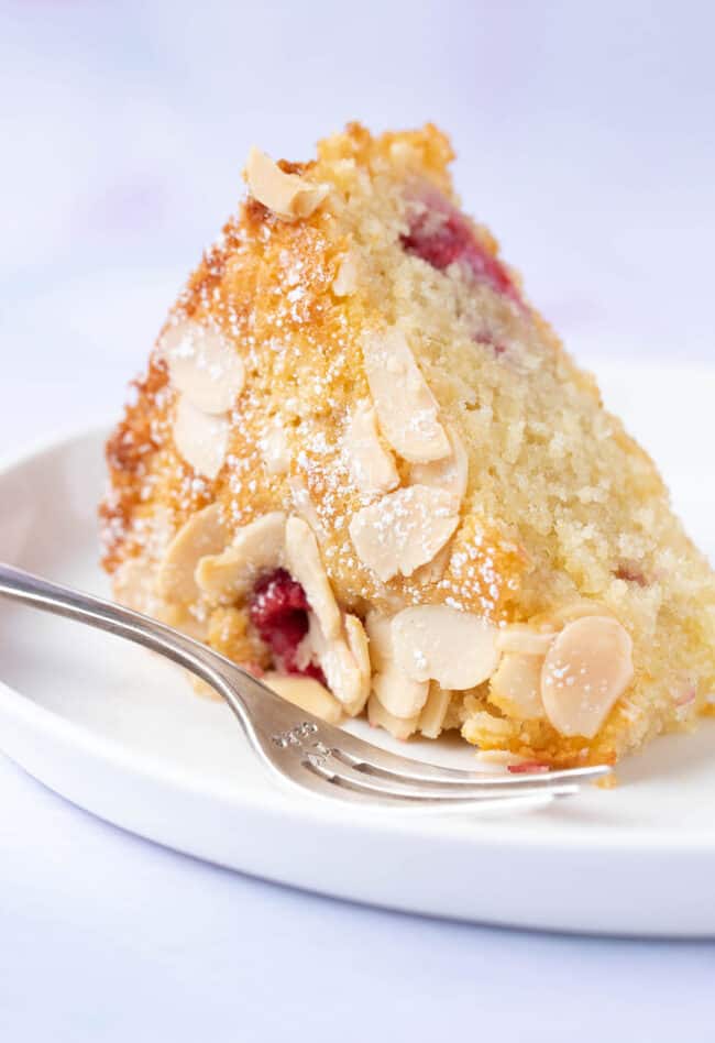 Amazing Raspberry Almond Cake | Sweetest Menu