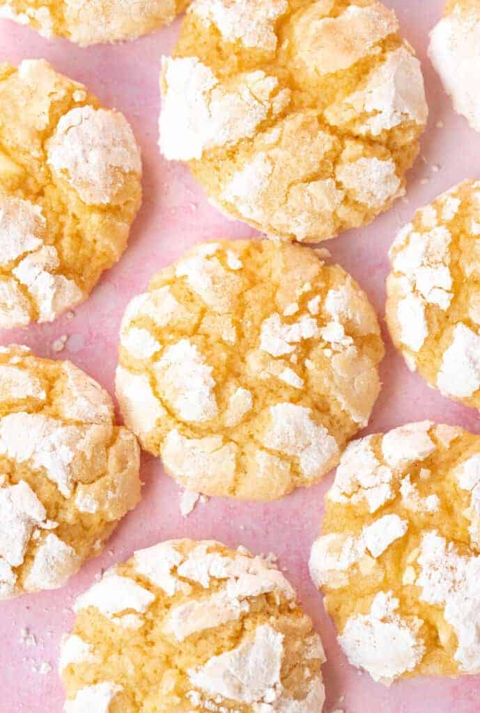 BEST EVER Lemon Crinkle Cookies - Sweetest Menu