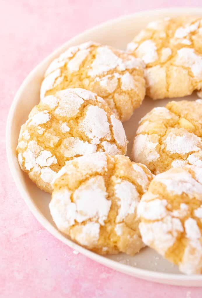 BEST EVER Lemon Crinkle Cookies - Sweetest Menu