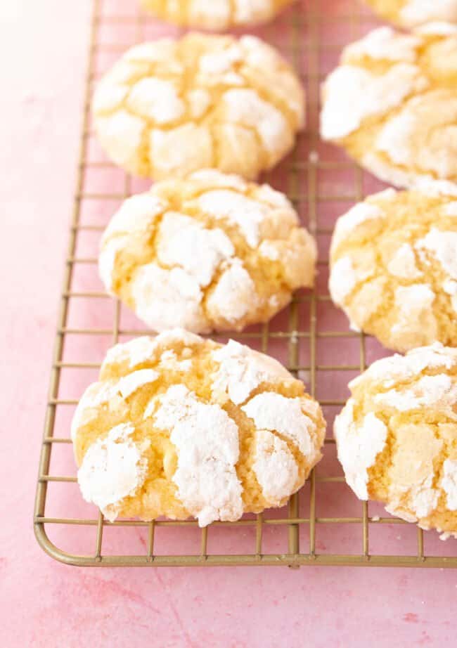 BEST EVER Lemon Crinkle Cookies - Sweetest Menu