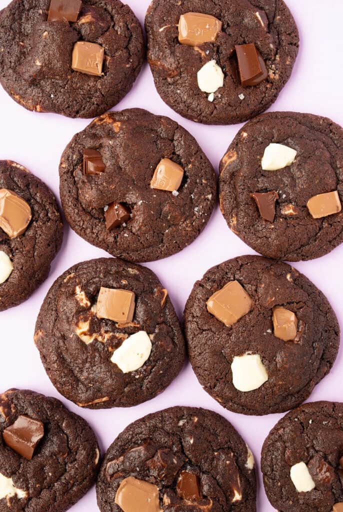 The BEST Triple Chocolate Cookies - Sweetest Menu