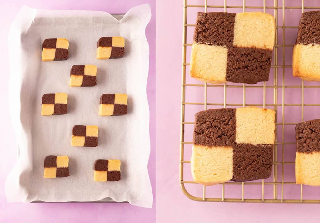 Checkerboard Cookies (Easy Recipe) - Sweetest Menu