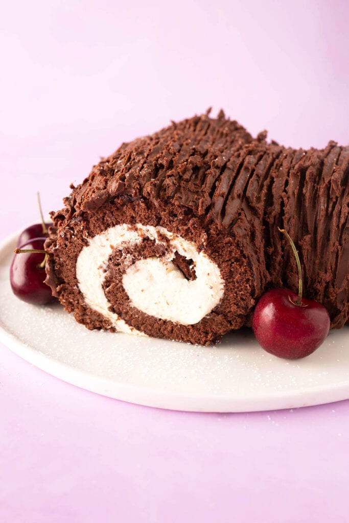 Chocolate Yule Log Recipe (Bûche De Noël) - Sweetest Menu