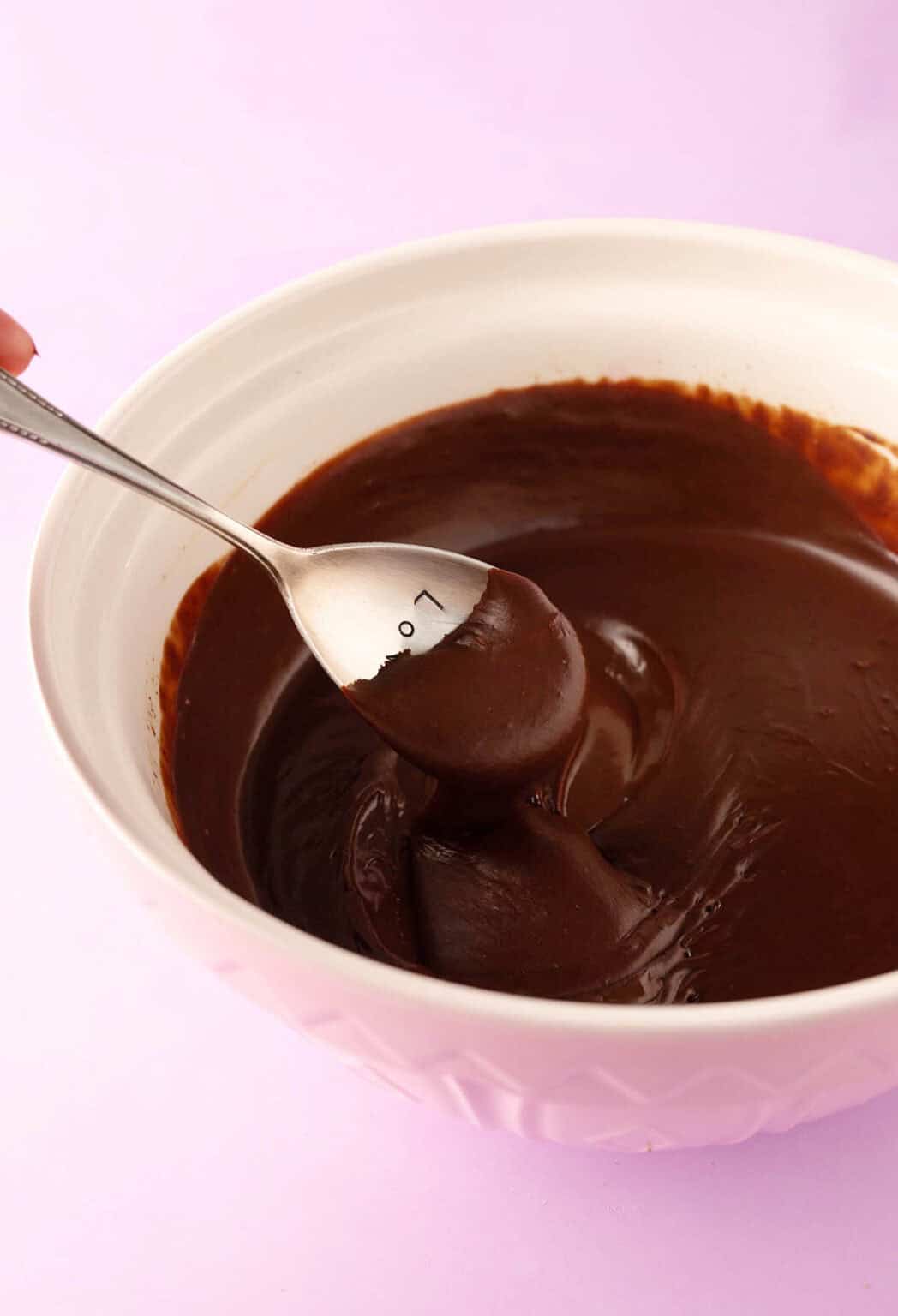 Easy Chocolate Ganache Frosting (TWO ingredients) - Sweetest Menu